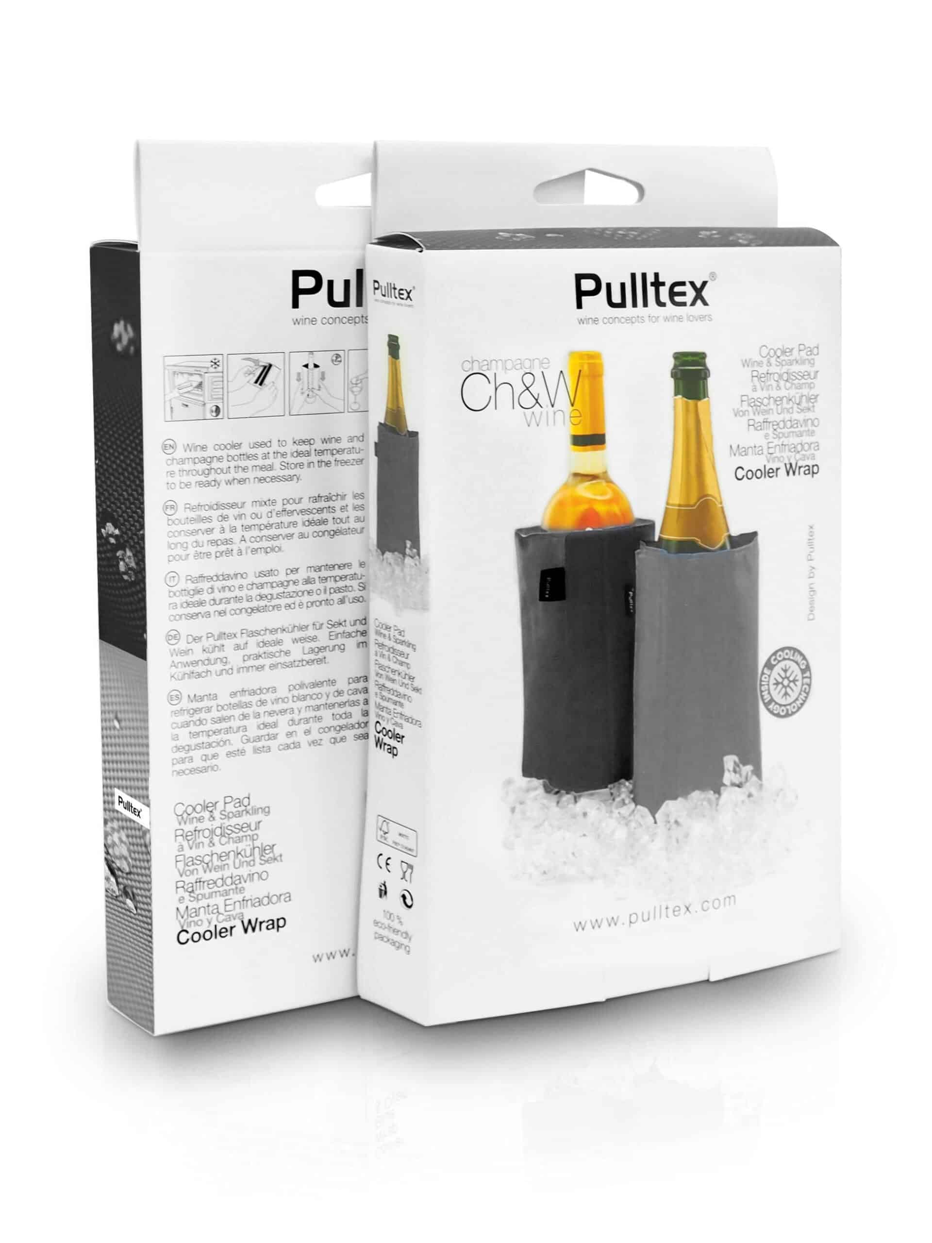 Pulltex CH & W Cooler Wrap Black & Grey - The Master Cellar