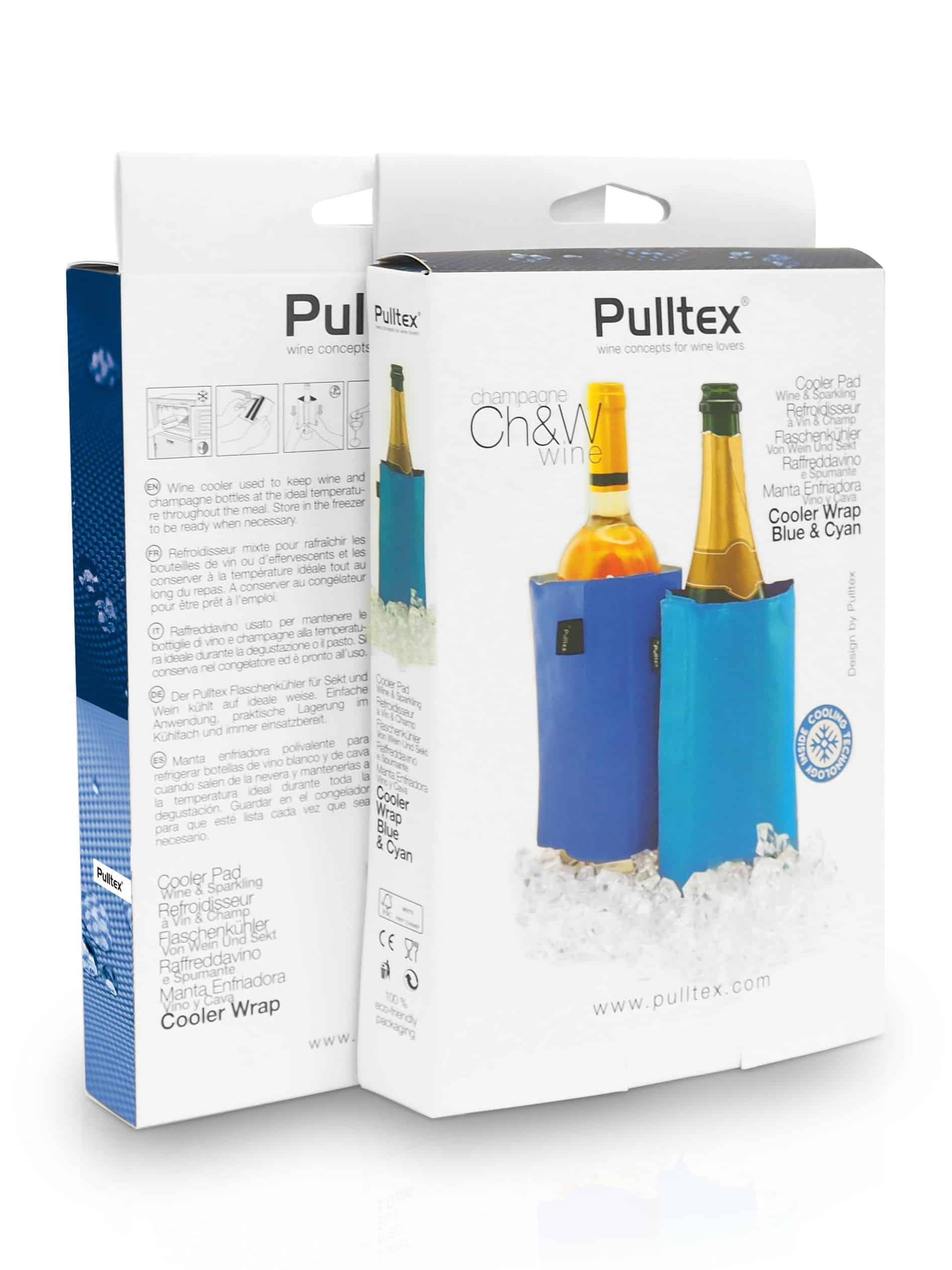 Pulltex CH & W Cooler Wrap Blue & Cyan - The Master Cellar
